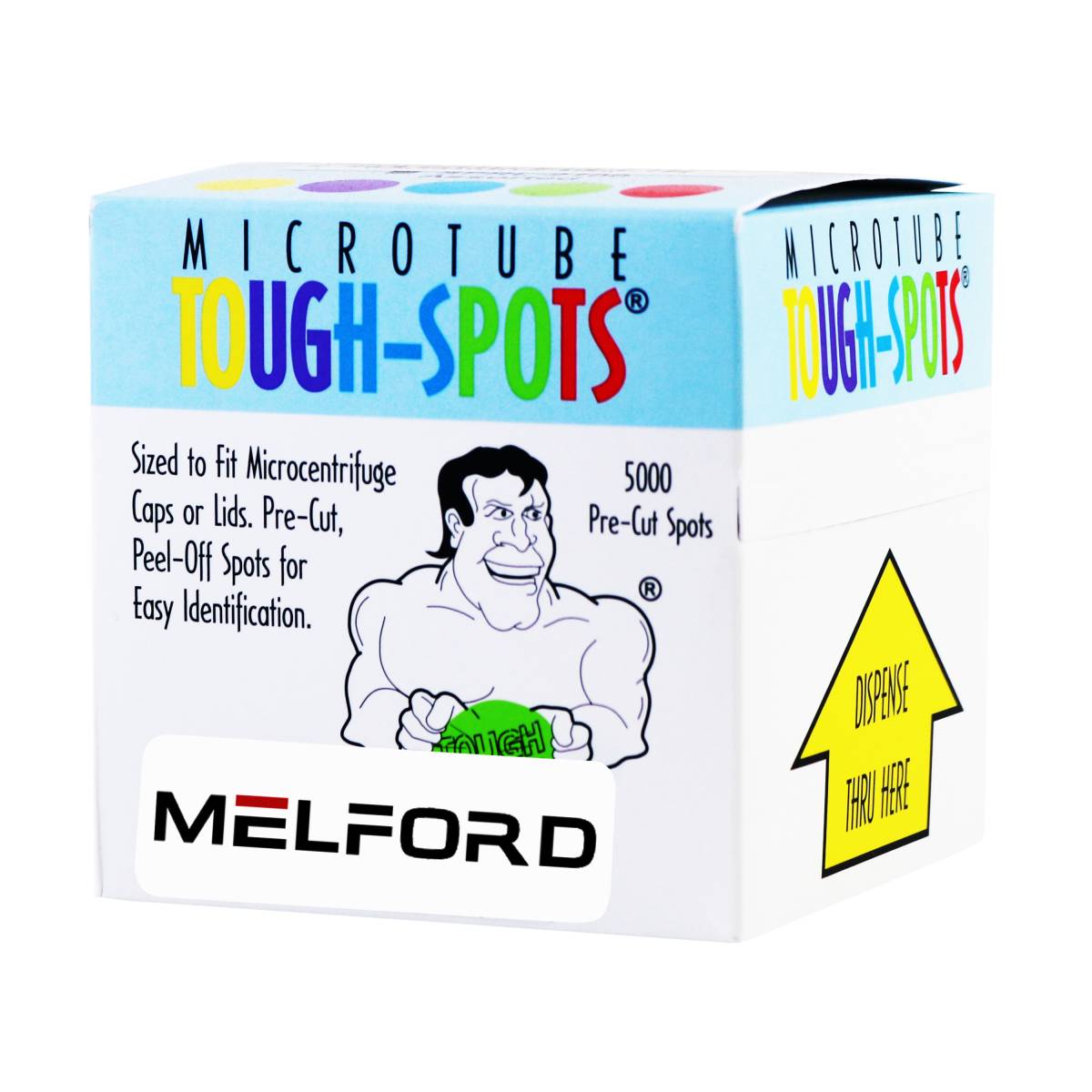 247162 - Tough Spots for Microtubes, 1/2" Diameter, Assorted Colors ...