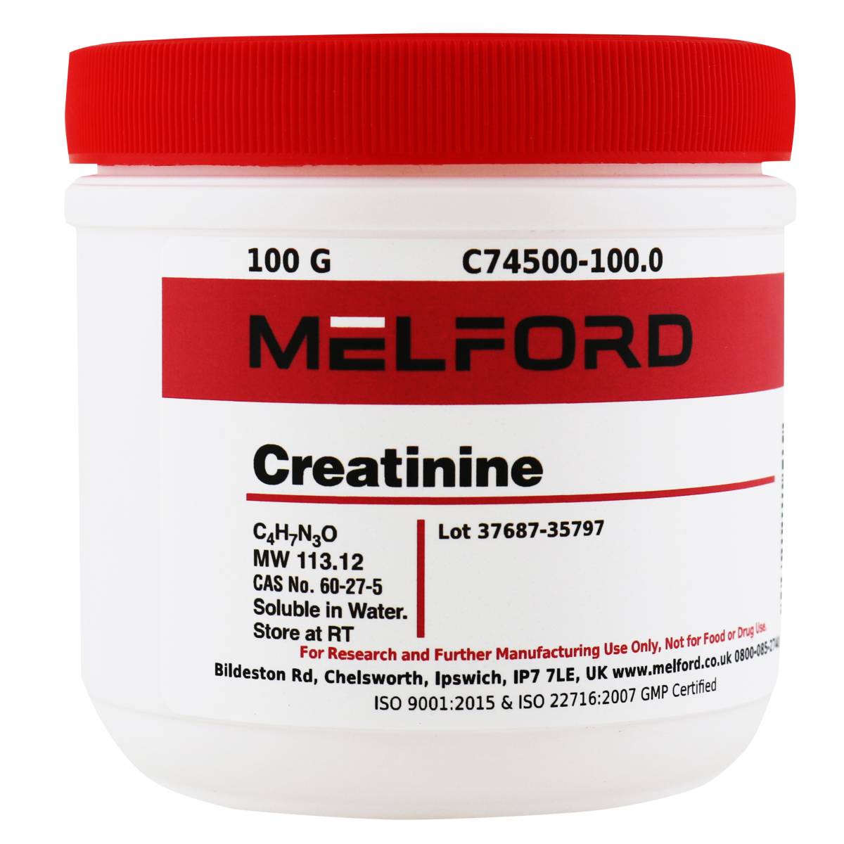 C74500-100.0 - Creatinine, 100 Grams