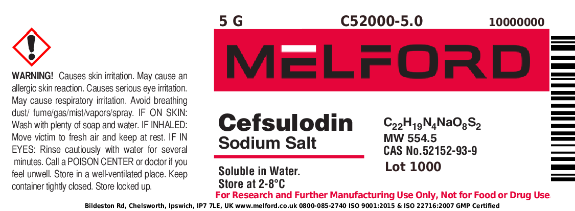 C52000-5.0 - Cefsulodin, Sodium Salt, 5 Grams