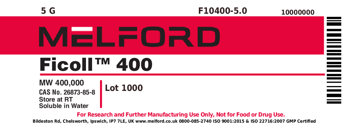 F10400-5.0 - Ficoll 400 [Polysucrose 400], 5 Grams