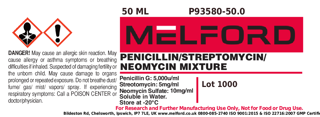 P93580-50.0 - PENICILLIN/STREPTOMYCIN/NEOMYCIN MIXTURE, 50ML