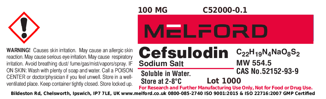 C52000-0.1 - Cefsulodin, Sodium Salt, 100 Milligrams