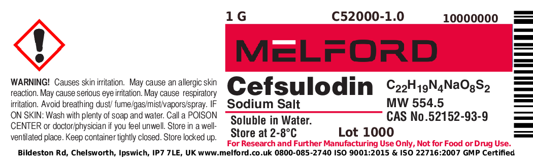 C52000-1.0 - Cefsulodin, Sodium Salt, 1 Gram