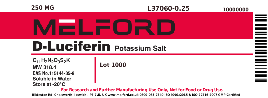 L37060-0.25 - D-Luciferin Potassium Salt [4,5-Dihydro-2-(6-hydroxy-2 ...